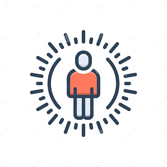 Color Illustration Icon for Existence, Alive and Existing Stock ...