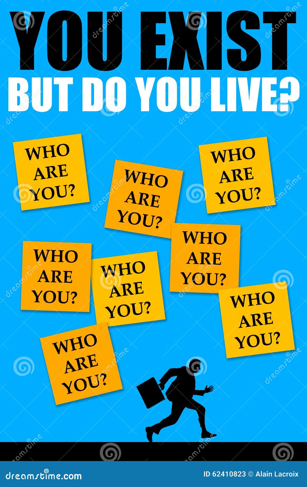 Existieren Sie Live stock abbildung. Illustration von konfus - 62410823