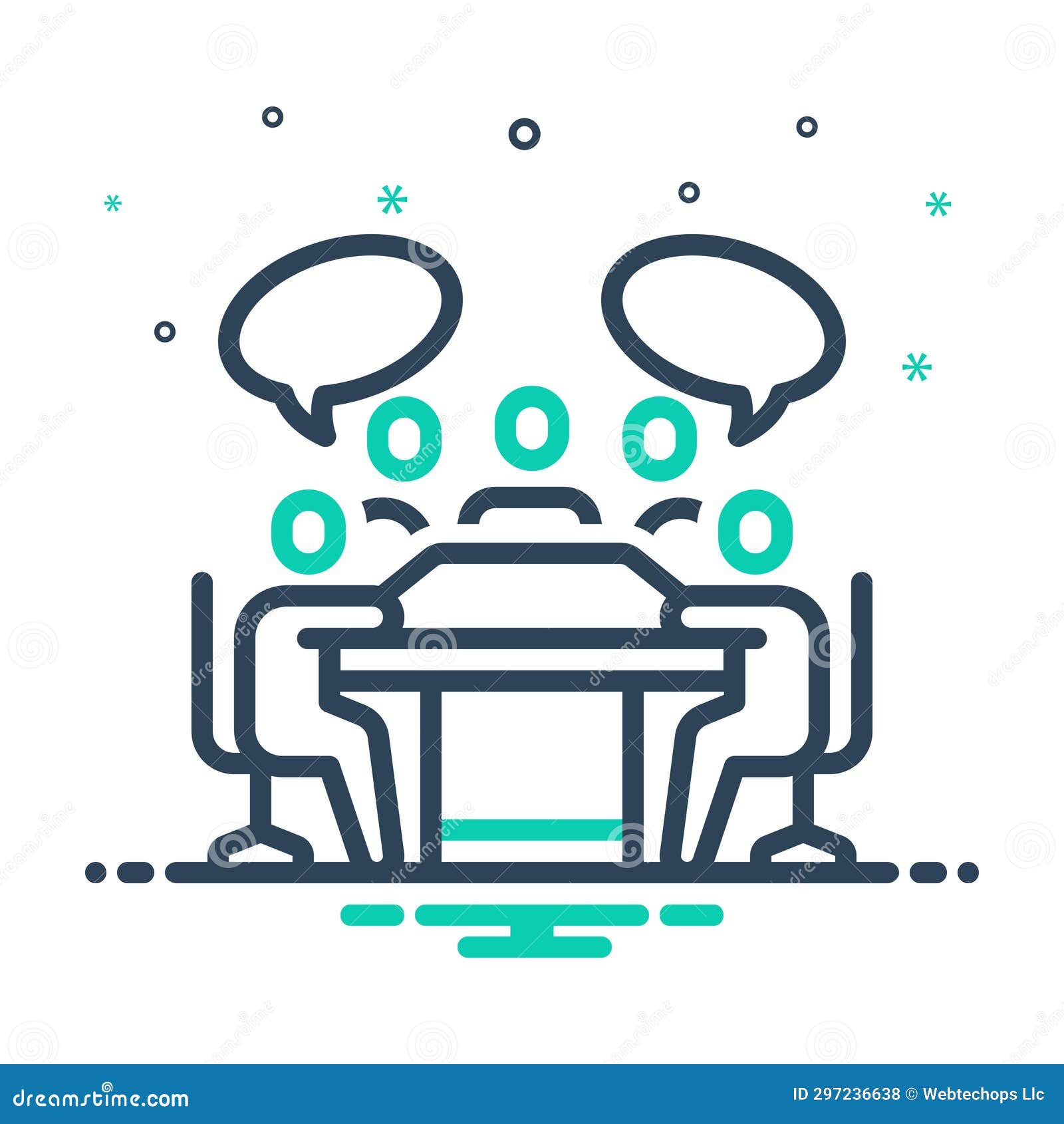 Mix Icon for Existing Meeting, Existing and Conference Stock Vector ...