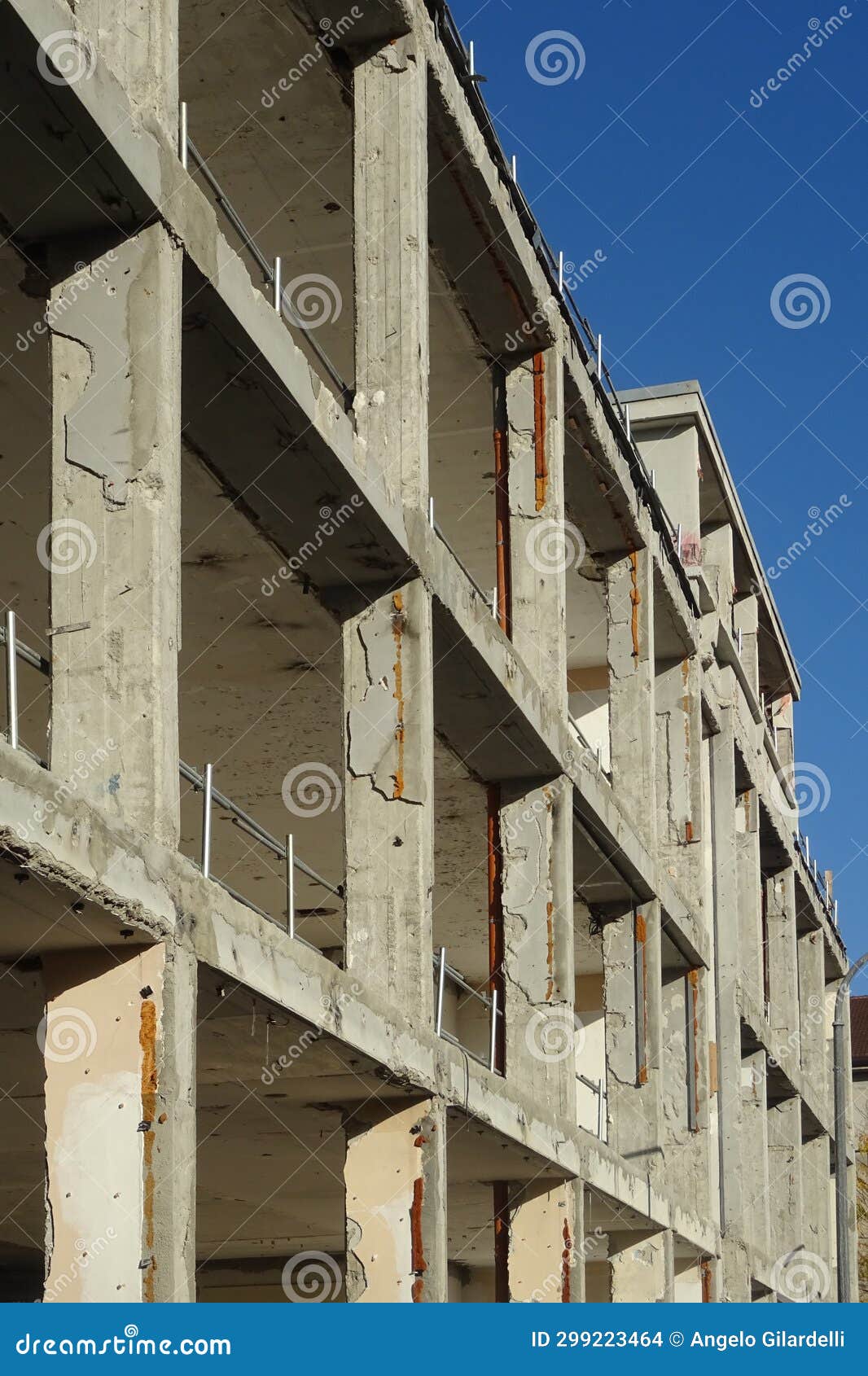 Existing Reinforced Concrete Structure of Building Under Renovation ...