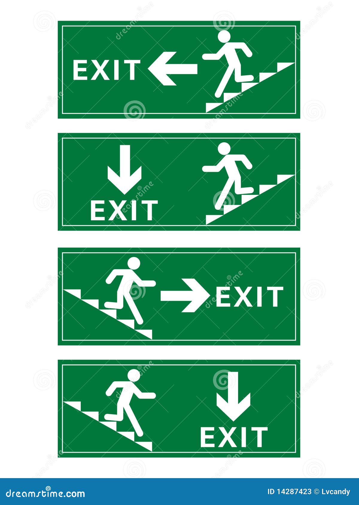 Exit stock vector. Illustration of abscond, human, danger - 14287423