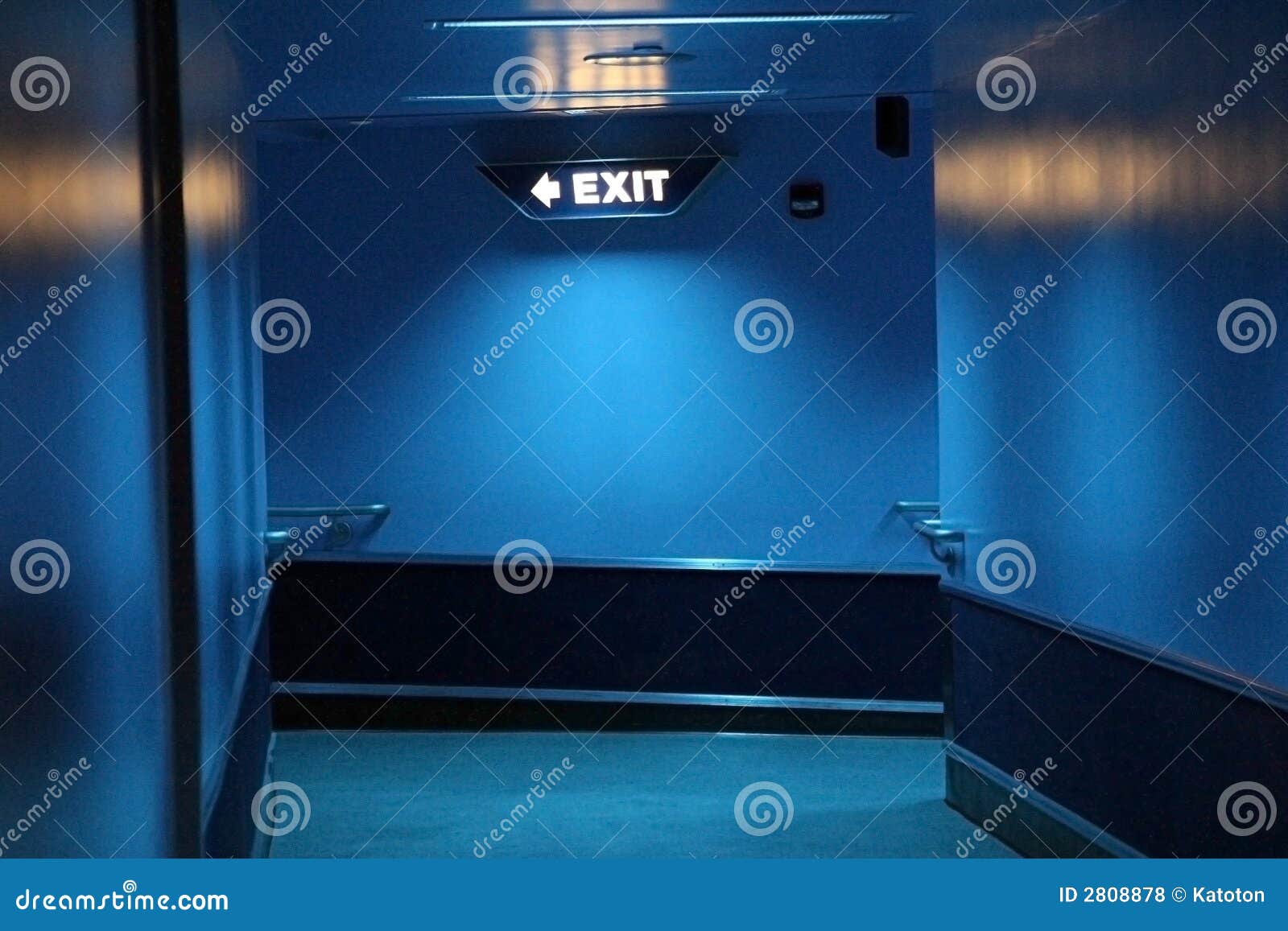 Exit stock photo. Image of floor, light, passageway, corridor - 2808878
