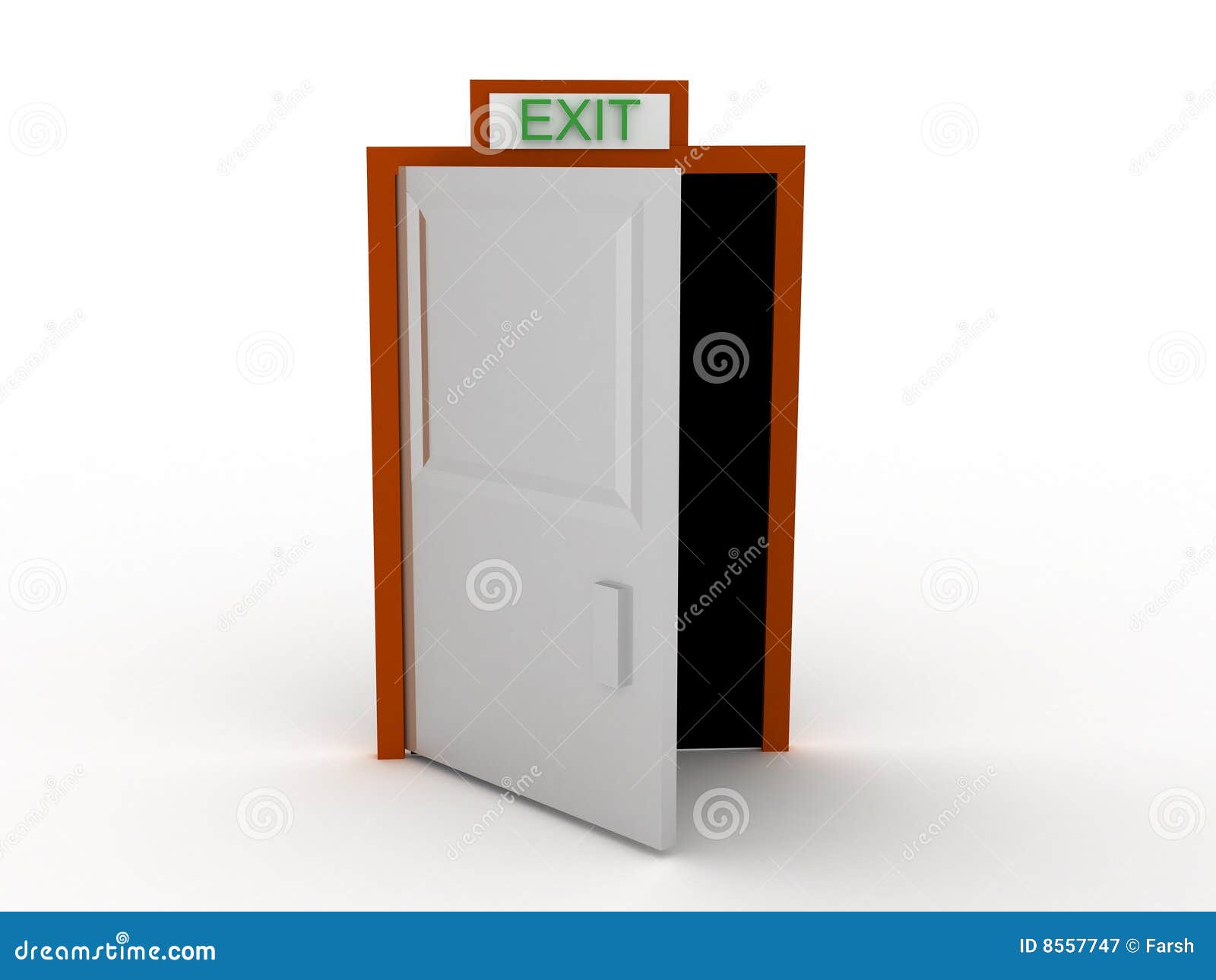 Exit stock illustration. Illustration of chance, imagination - 8557747