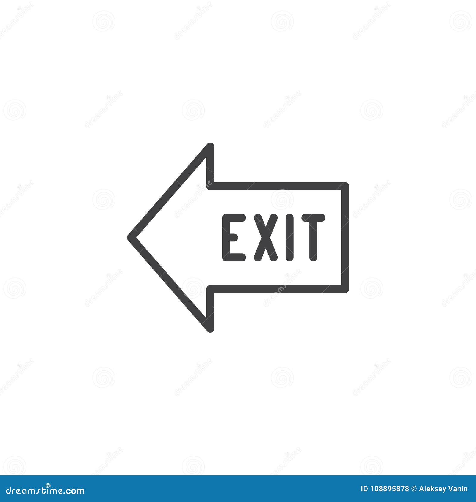 Highway Exit Sign Icon
