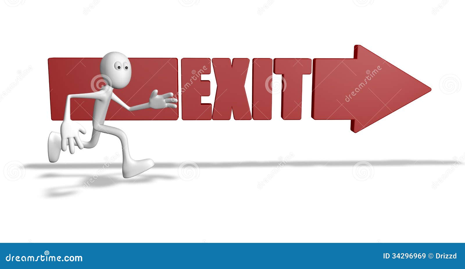 Exit arrow stock illustration. Illustration of cartoon - 34296969