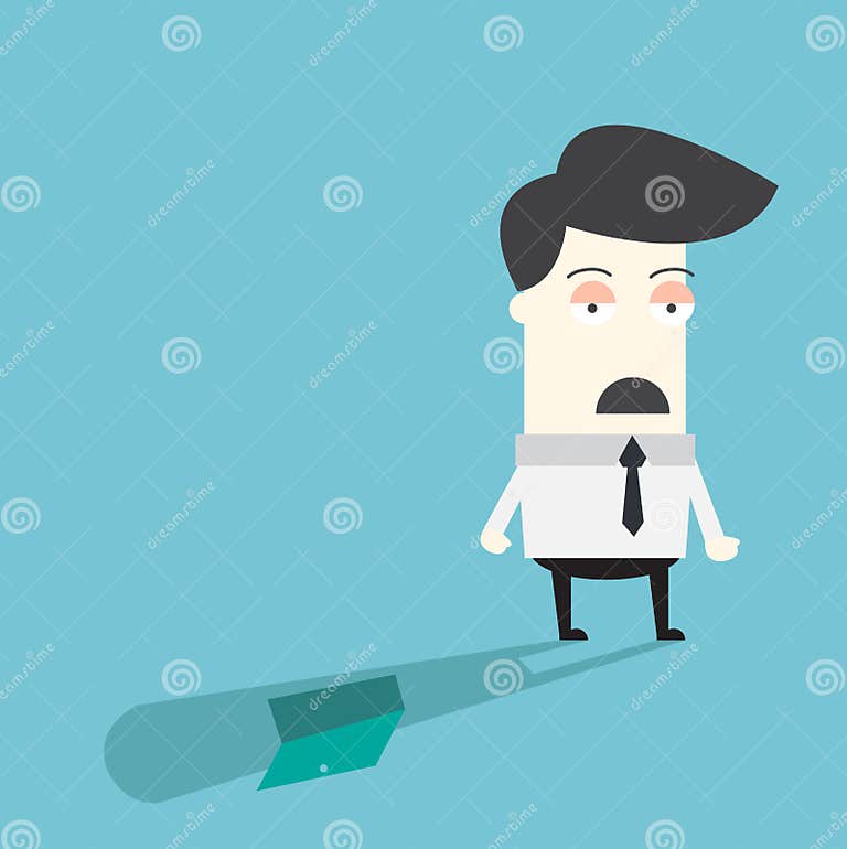 Exit behind business man. stock illustration. Illustration of abstract ...