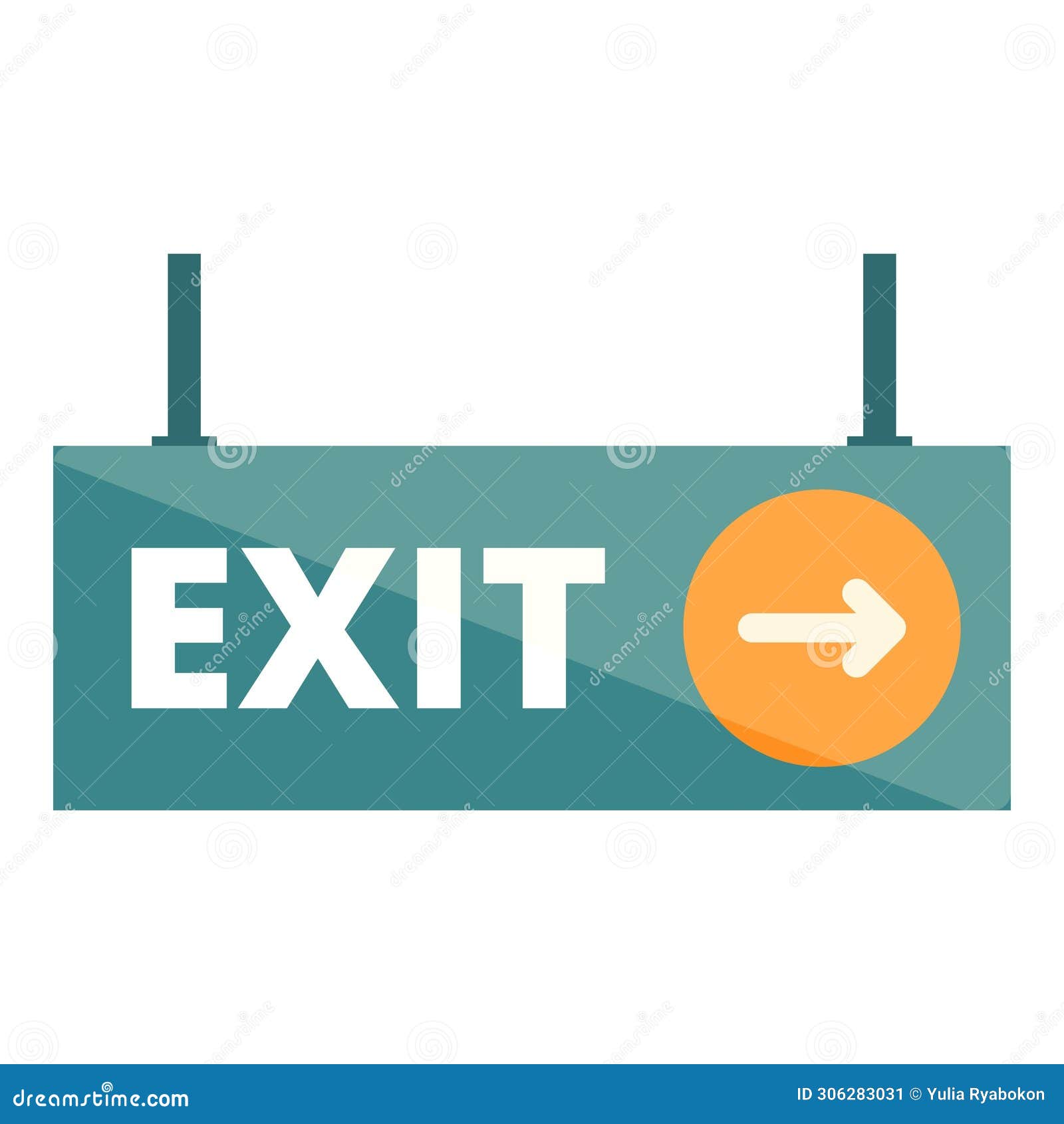 Exit Subway Door Royalty-Free Cartoon | CartoonDealer.com #306022337