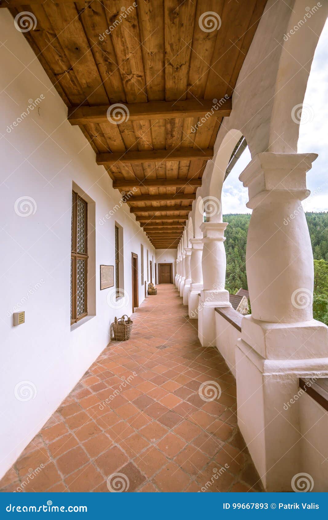 Exit in the castle. stock image. Image of light, castle - 99667893