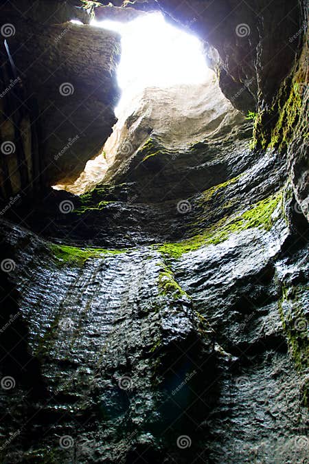 Exit from cave stock image. Image of nature, cave, extreme - 14859349