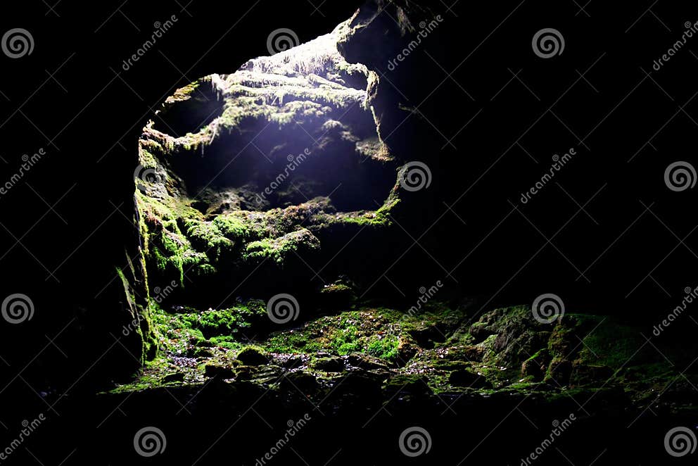 Exit from cave stock image. Image of cave, hole, grass - 8163723