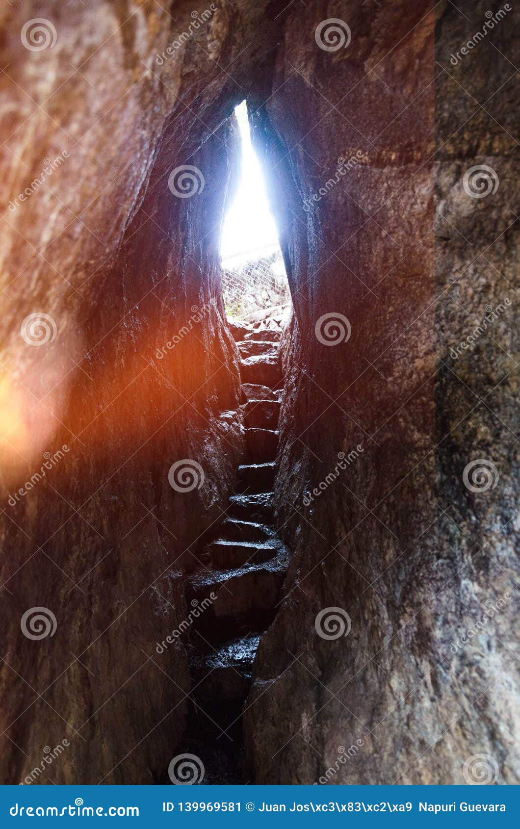 Exit of a Cave in the Mountain of Pisac - Cusco Stock Image - Image of ...
