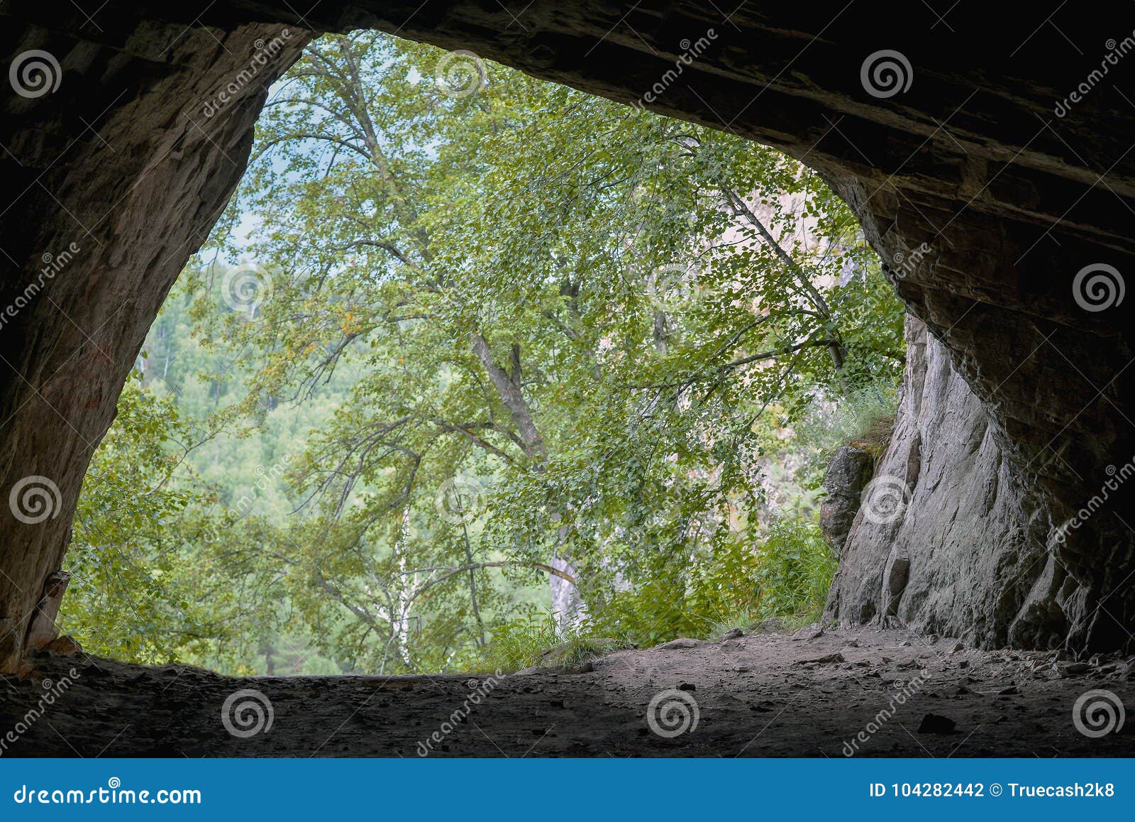 Exit from a Cave, Shoot from Inside Stock Photo - Image of cave, hole ...