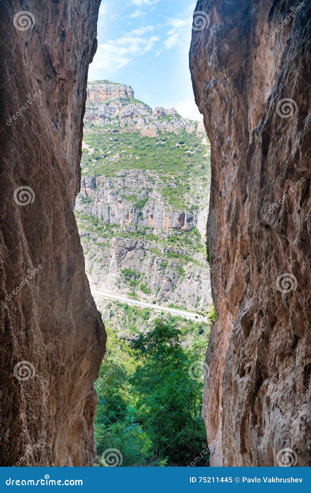 Exit from the cave stock image. Image of entrance, beauty - 75211445