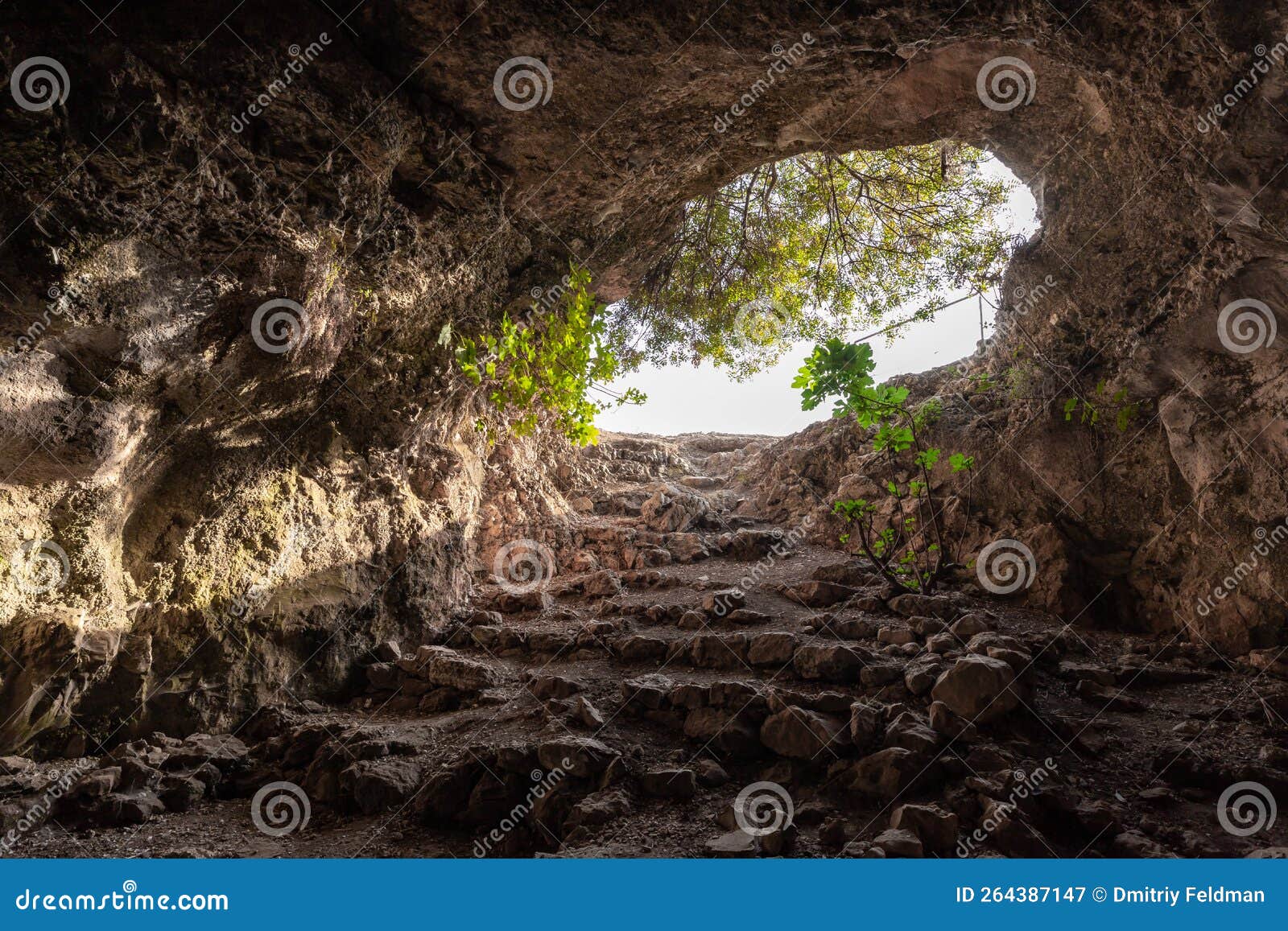 Exit from the Cave Where the Primitive People Lived in Tel Yodfat ...