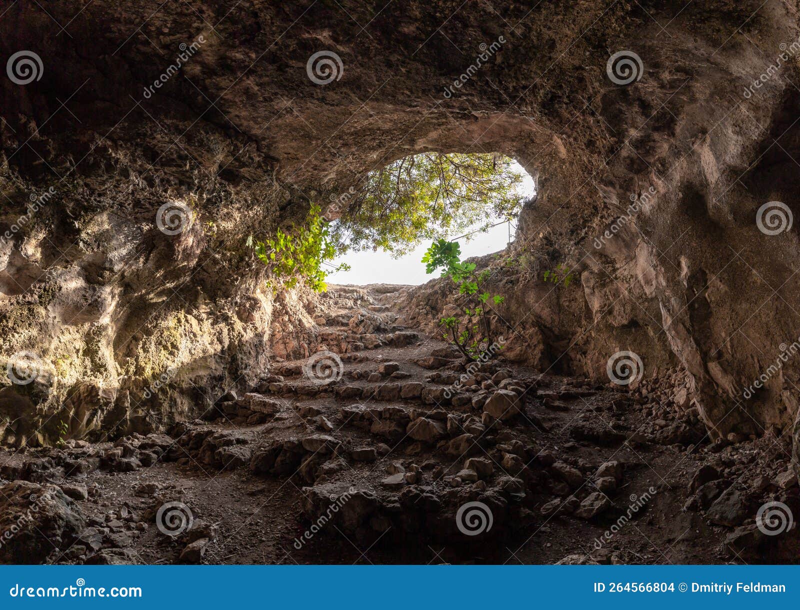 Exit from the Cave Where the Primitive People Lived in Tel Yodfat ...