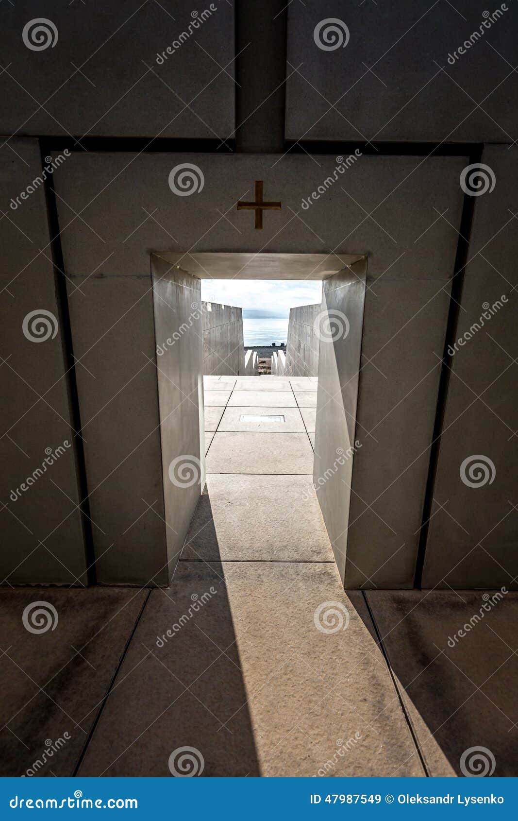 Exit the church stock image. Image of kinneret, cross - 47987549