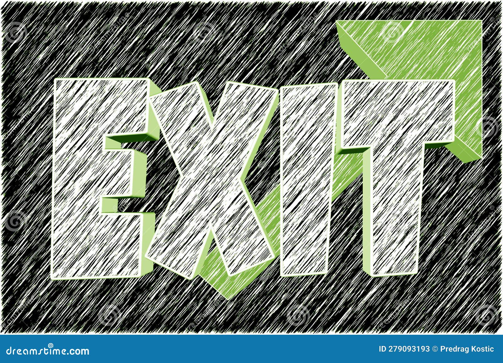 Exit creative banner stock image. Image of grunge, leaf - 279093193