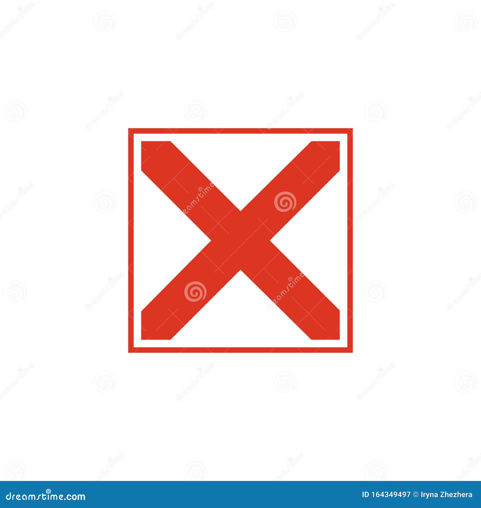 Exit Cross Sign Element. Red X Icon Isolated On White Background ...