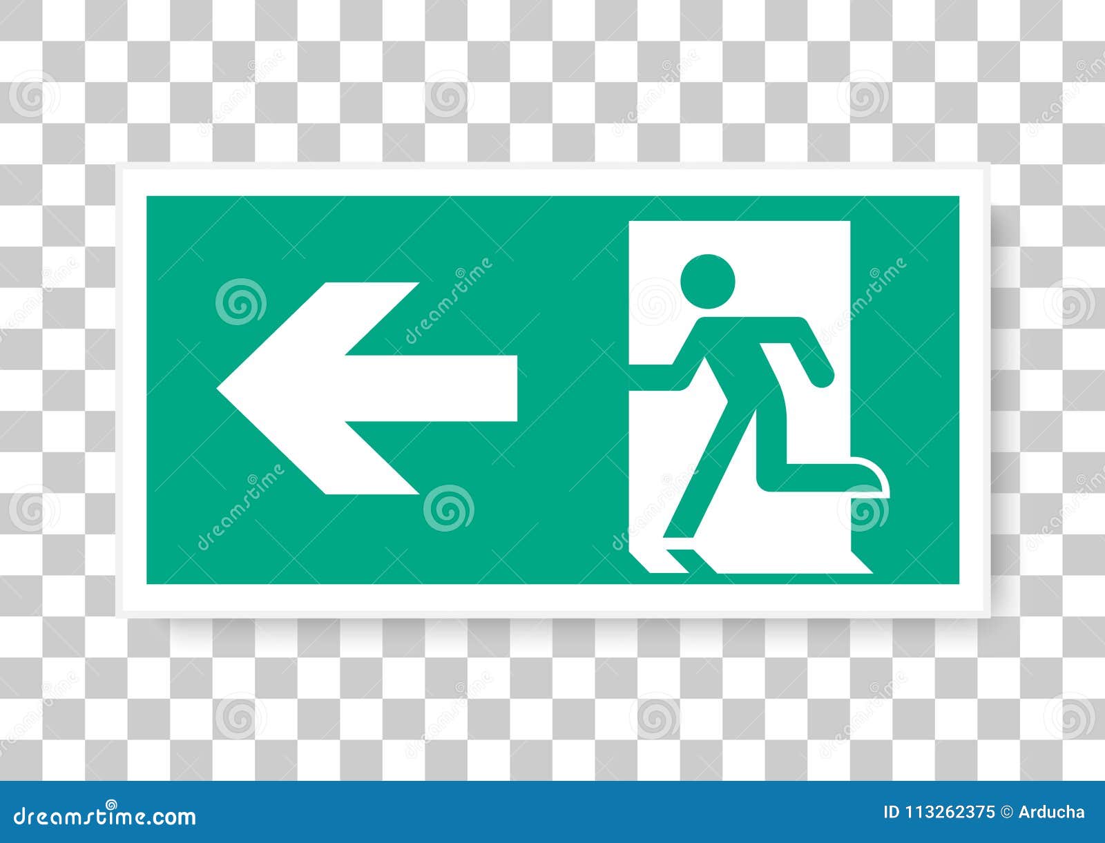Exit direction symbol stock vector. Illustration of vector - 113262375
