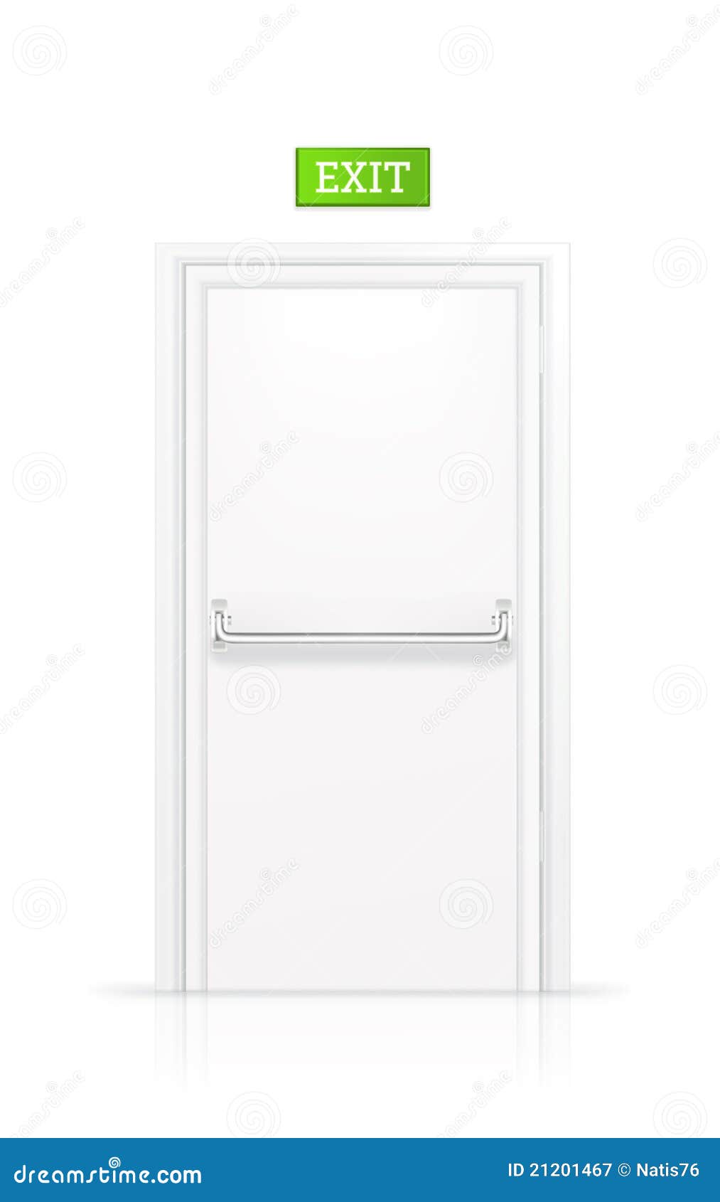 Exit Door stock vector. Illustration of hall, outside - 21201467