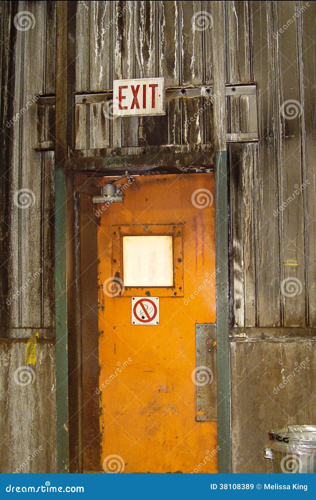 Exit door stock image. Image of building, white, yellow - 38108389