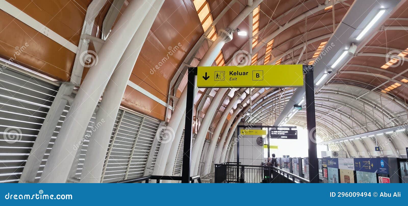 Exit Gate on the Train Public Transportation Stock Photo - Image of ...