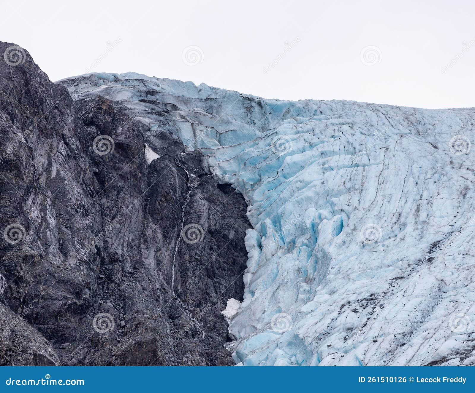 Alaskan melting glacier stock photo. Image of exit, destination - 261510126