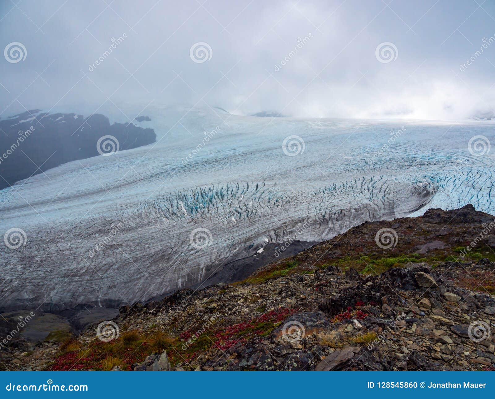 Exit Glacier and Harding Icefield Overlook, Kenai Fjords National Park ... Exit Glacier and Harding Icefield Overlook, Kenai Fjords National Park ...