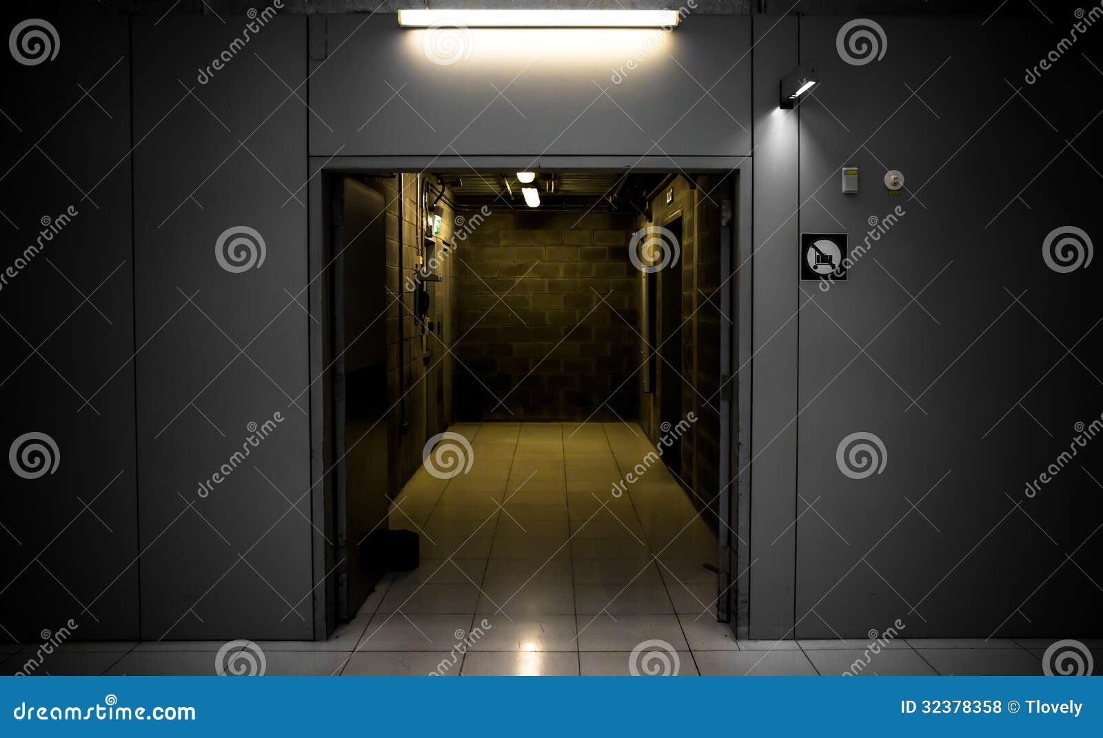 Exit hallway security stock photo. Image of building - 32378358