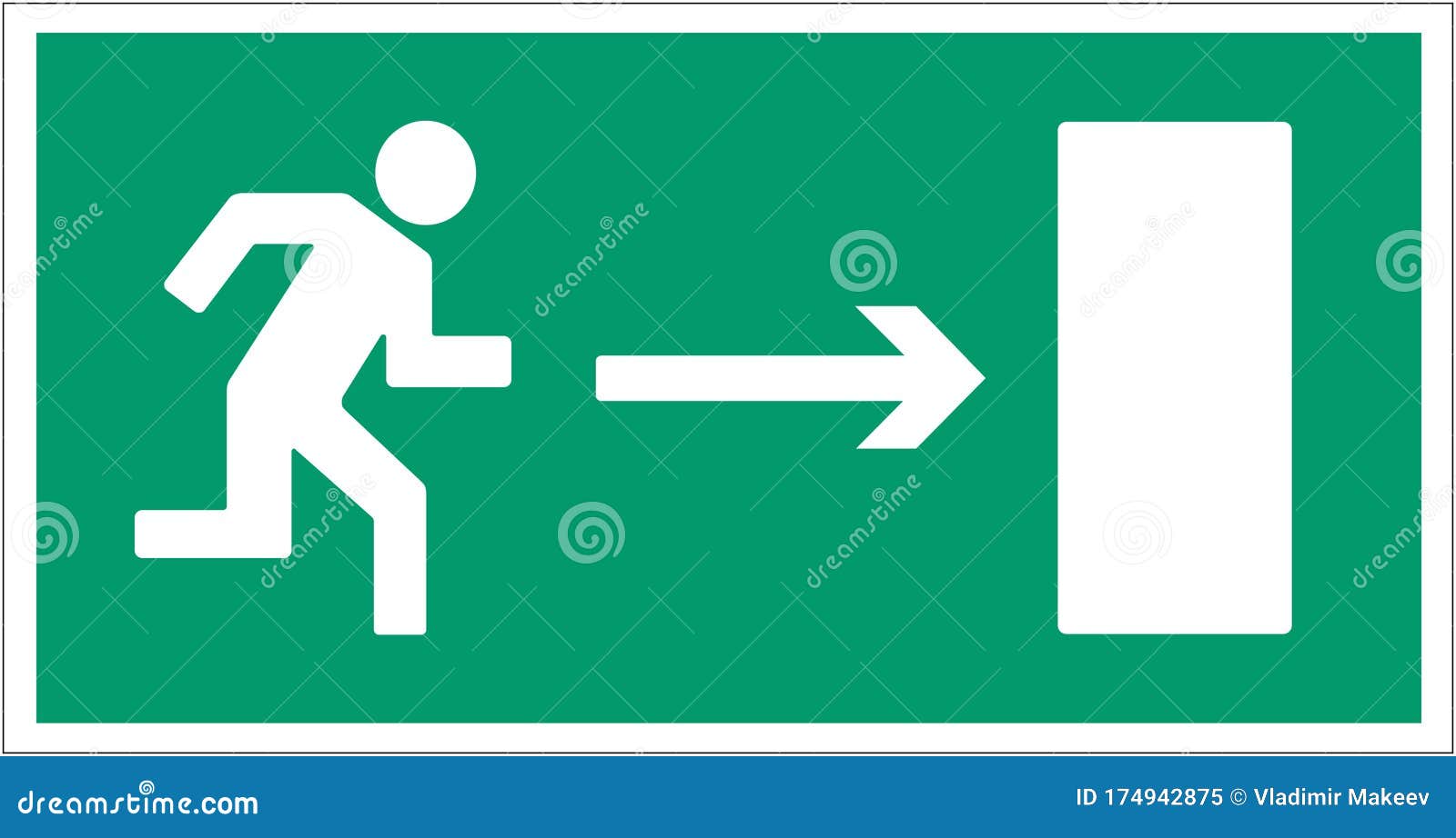 Exit here sign stock illustration. Illustration of danger - 174942875