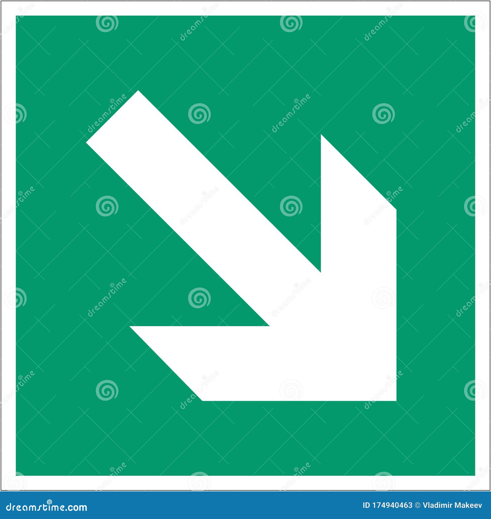 Exit here sign stock illustration. Illustration of show - 174940463