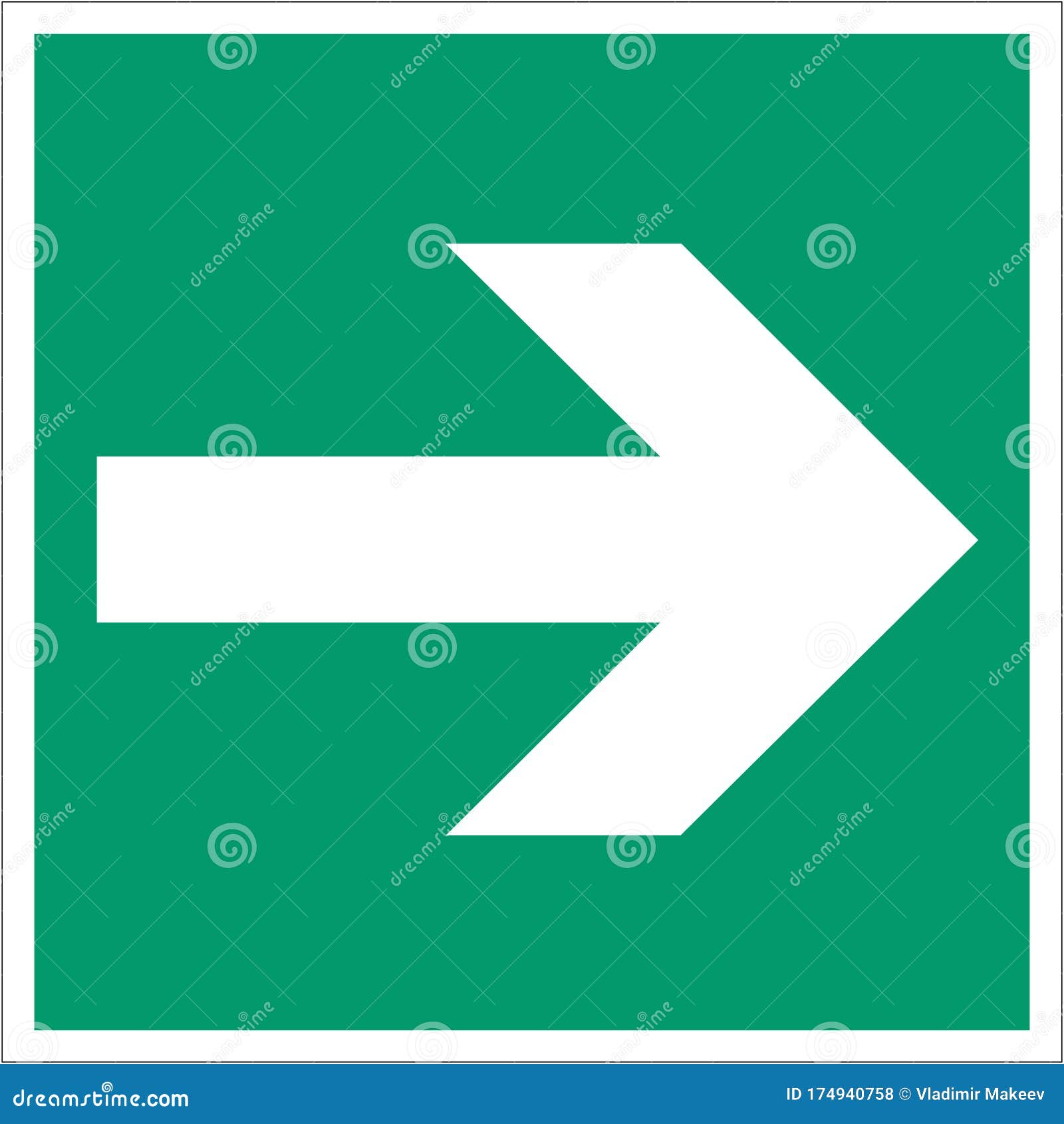 Exit here sign stock illustration. Illustration of information - 174940758