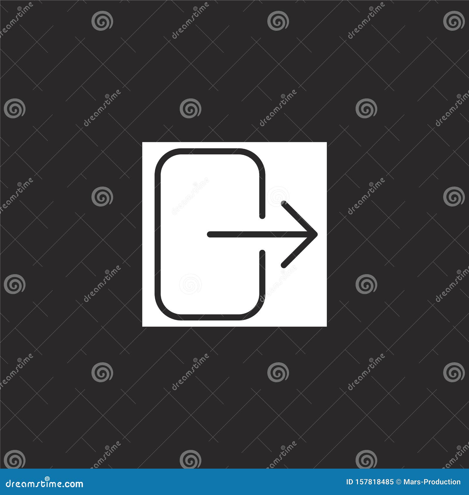 Exit Icon. Filled Exit Icon for Website Design and Mobile, App ...