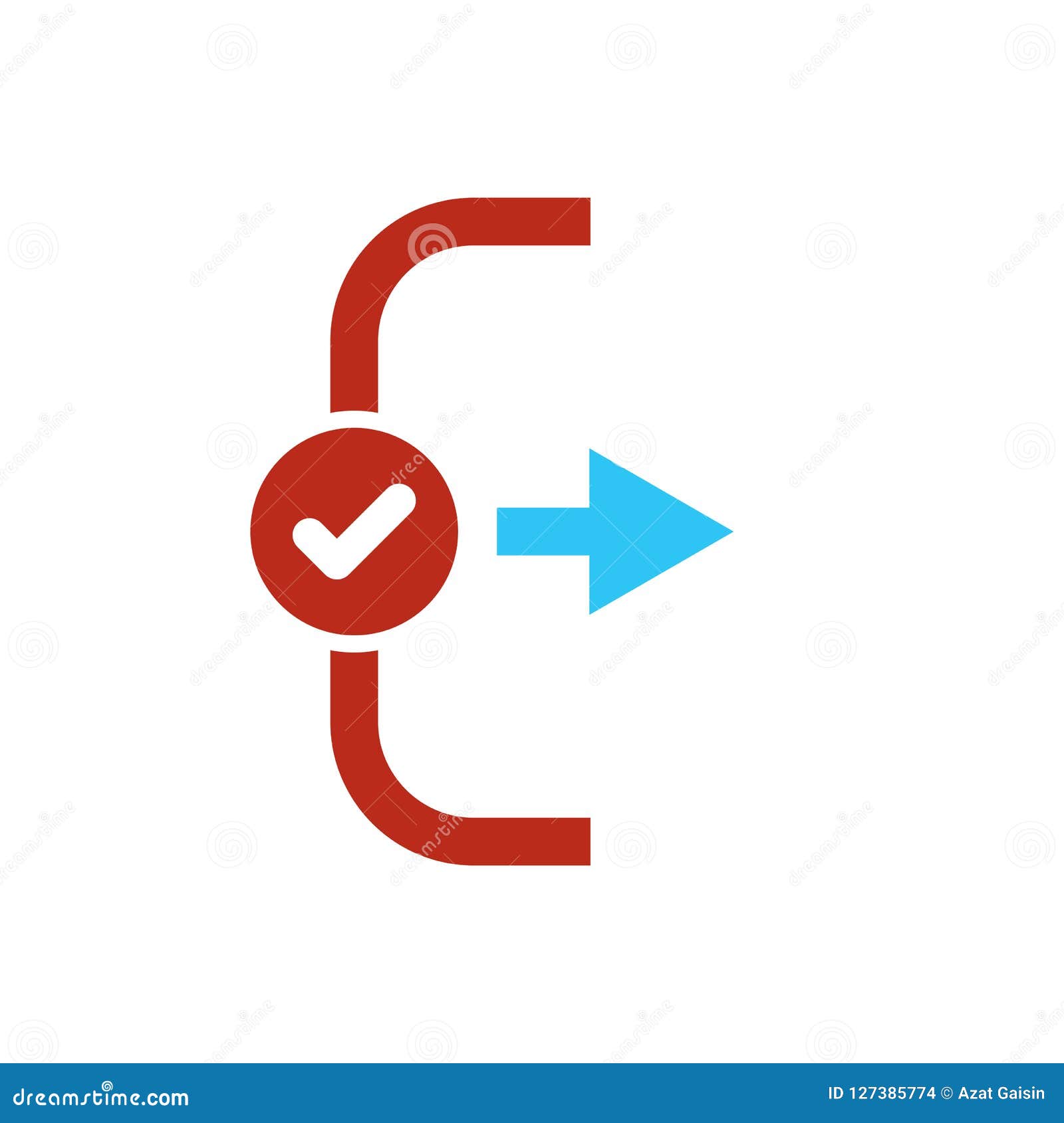 Exit Icon, Logout and Output Icon with Check Sign. Exit Icon and ...
