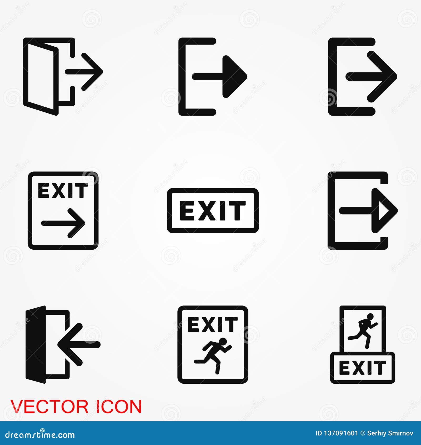 Exit Logo Royalty-Free Illustration | CartoonDealer.com #208137432