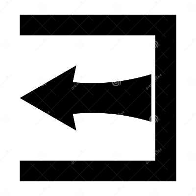 Exit Icon, Out Arrow, Exit Sign, Log Out Arrow Stock Illustration ...