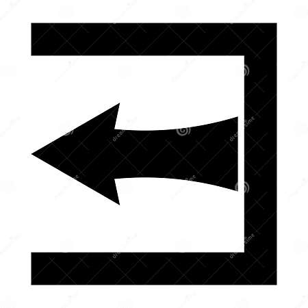 Exit Icon, Out Arrow, Exit Sign, Log Out Arrow Stock Illustration ...