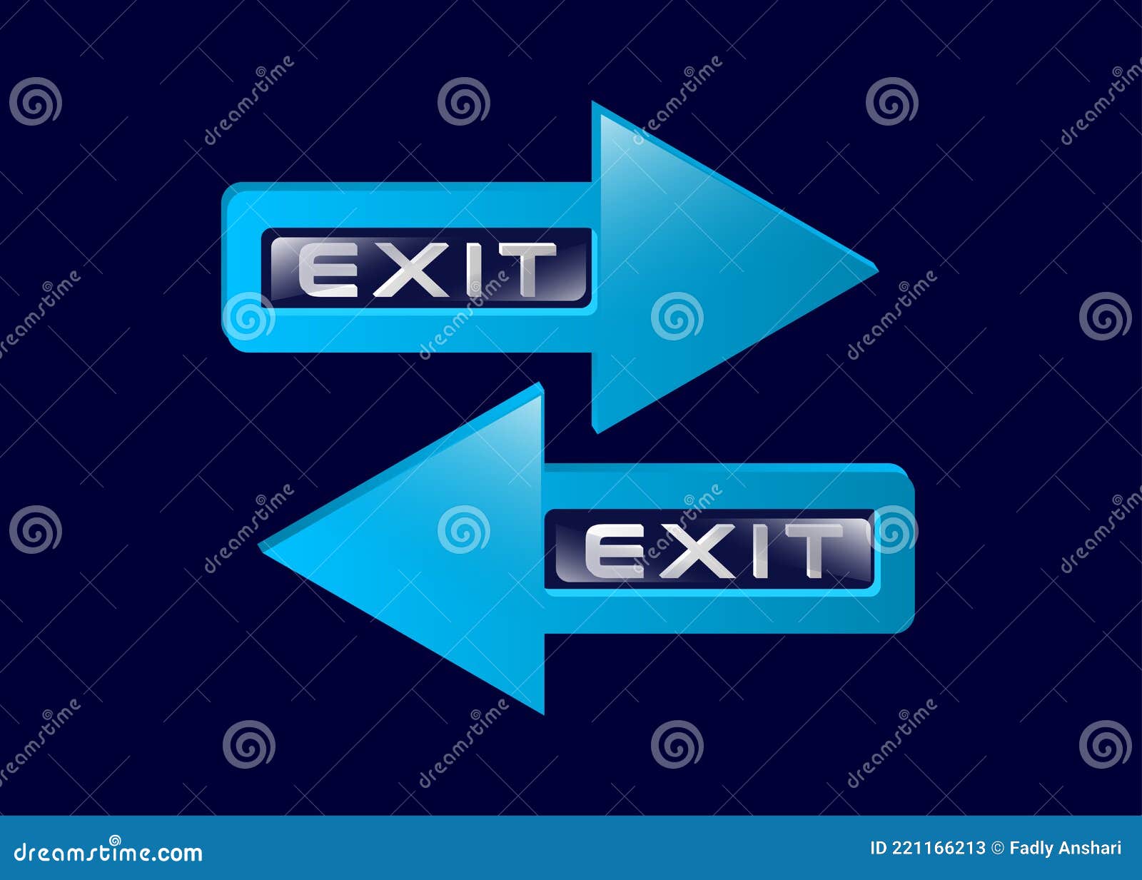 Exit Icon Vector Illustration Stock Vector - Illustration of office ...