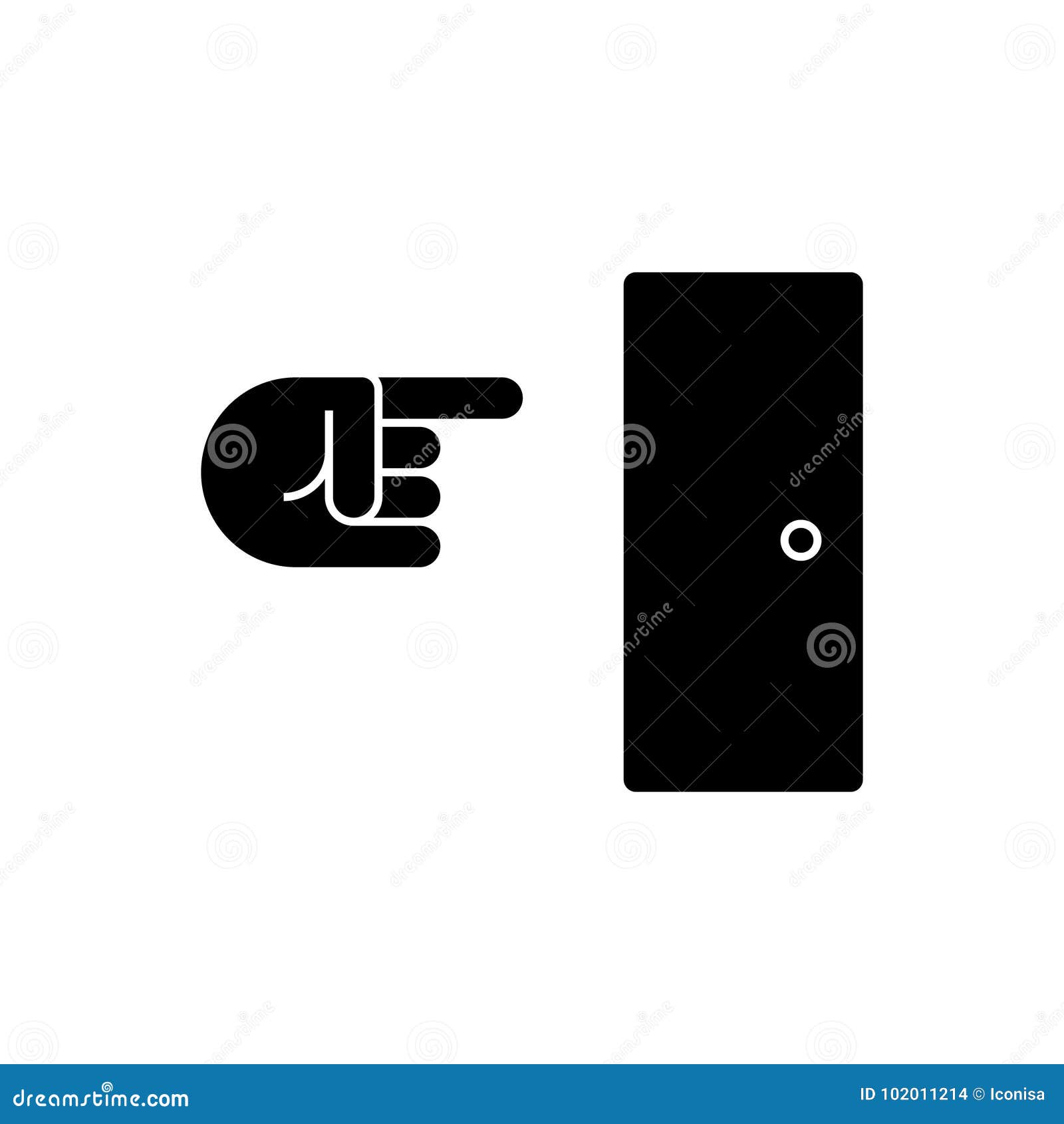 Exit Icon, Vector Illustration, Black Sign On Isolated Background ...