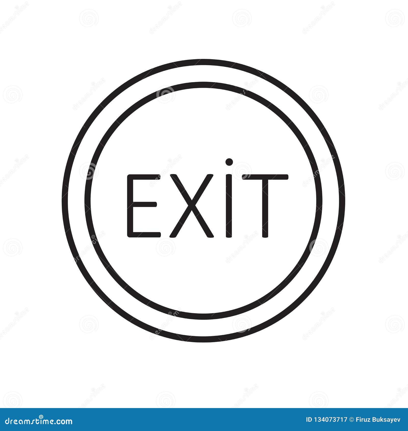 Exit Icon Vector Isolated on White Background, Exit Sign , Sign and ...