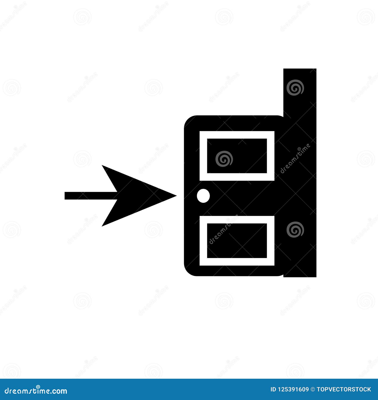 Exit Icon Vector Isolated on White Background, Exit Sign Stock Vector ...