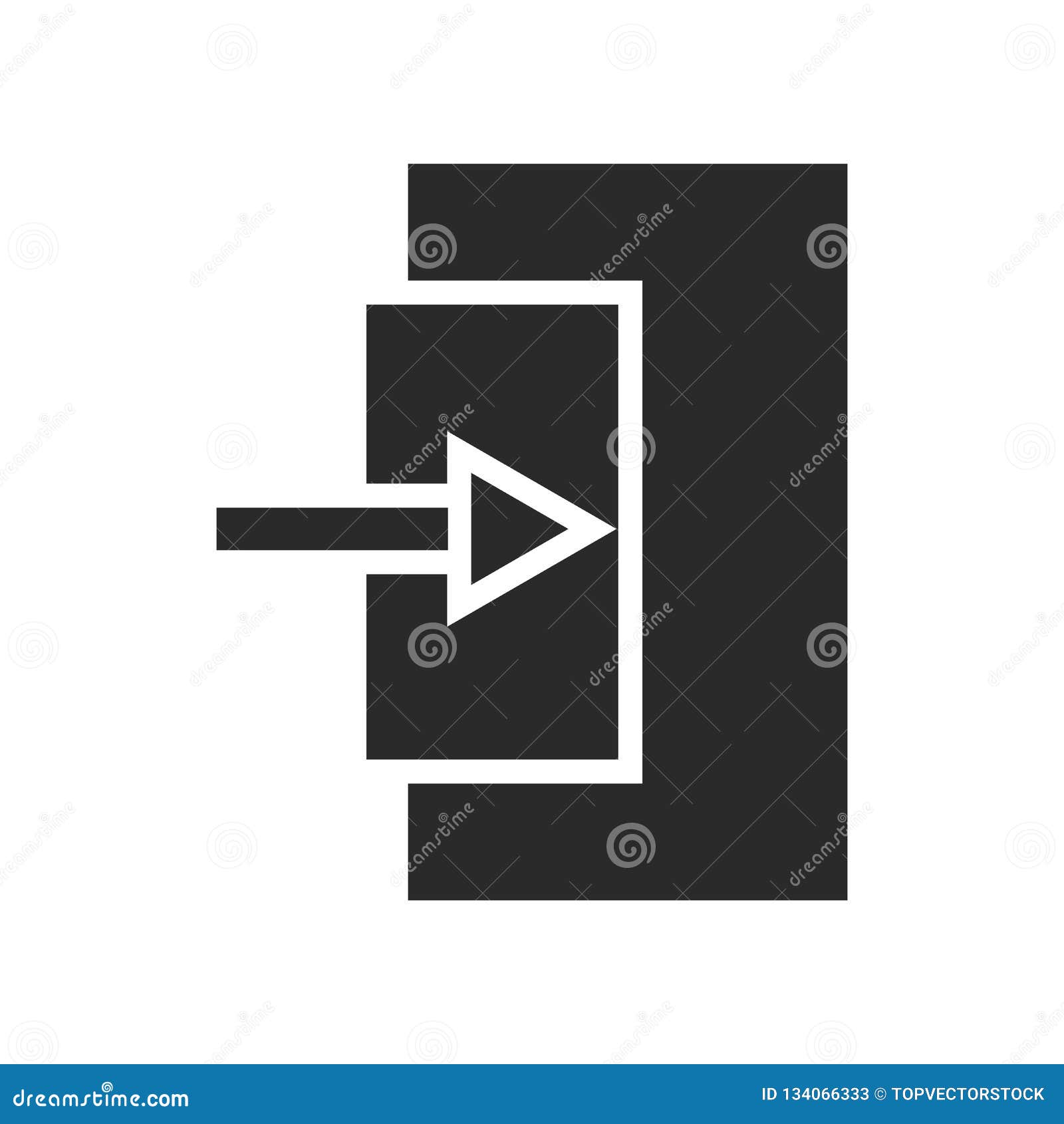 Exit Icon Vector Sign and Symbol Isolated on White Background, Exit ...