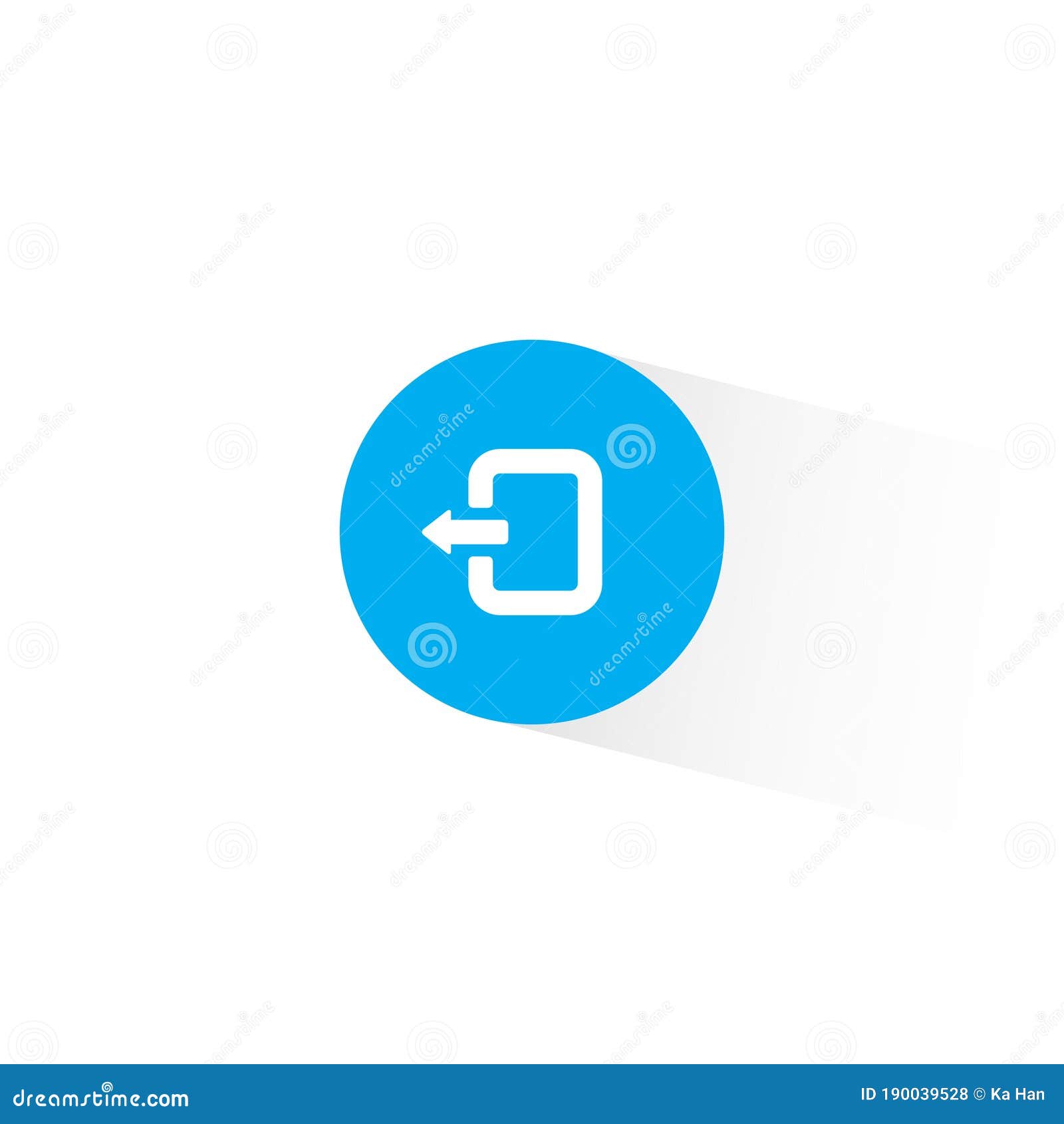 Exit Icon Vector in Trendy Style. Quit, Logout Symbol Illustration ...