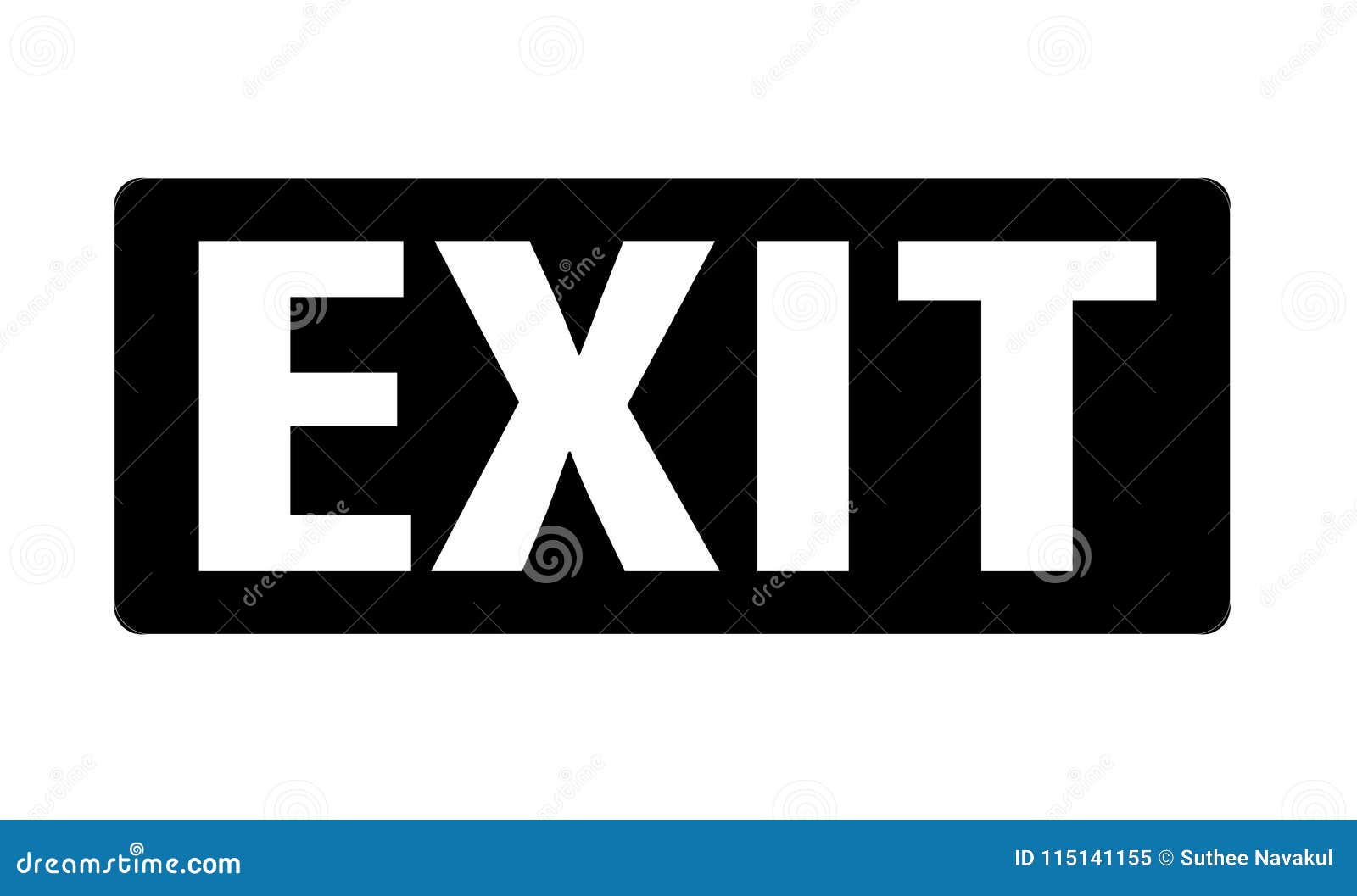 Exit Icon on White Background. Exit Sign. Flat Style Stock Vector ...