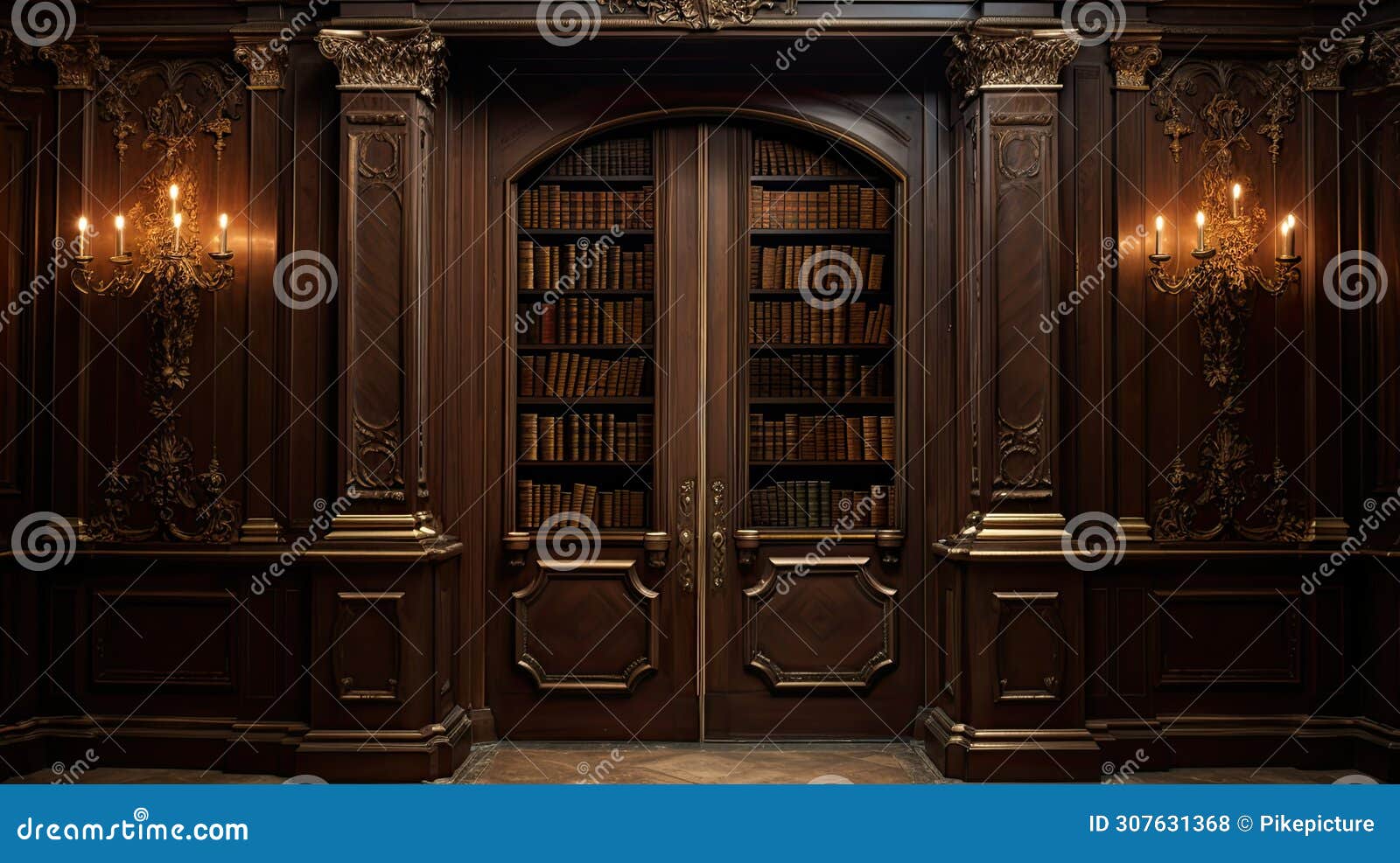 Exit library doors stock illustration. Illustration of reading - 307631368