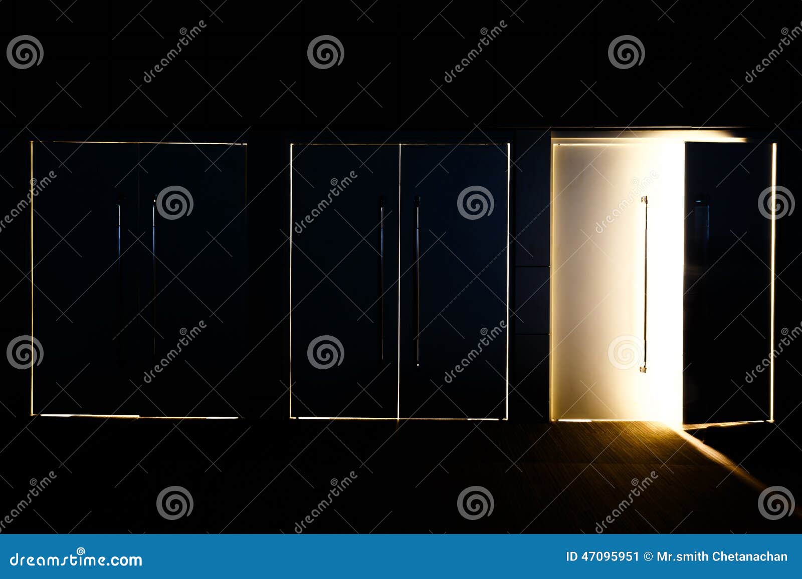 Exit of life stock image. Image of black, leaving, interior - 47095951