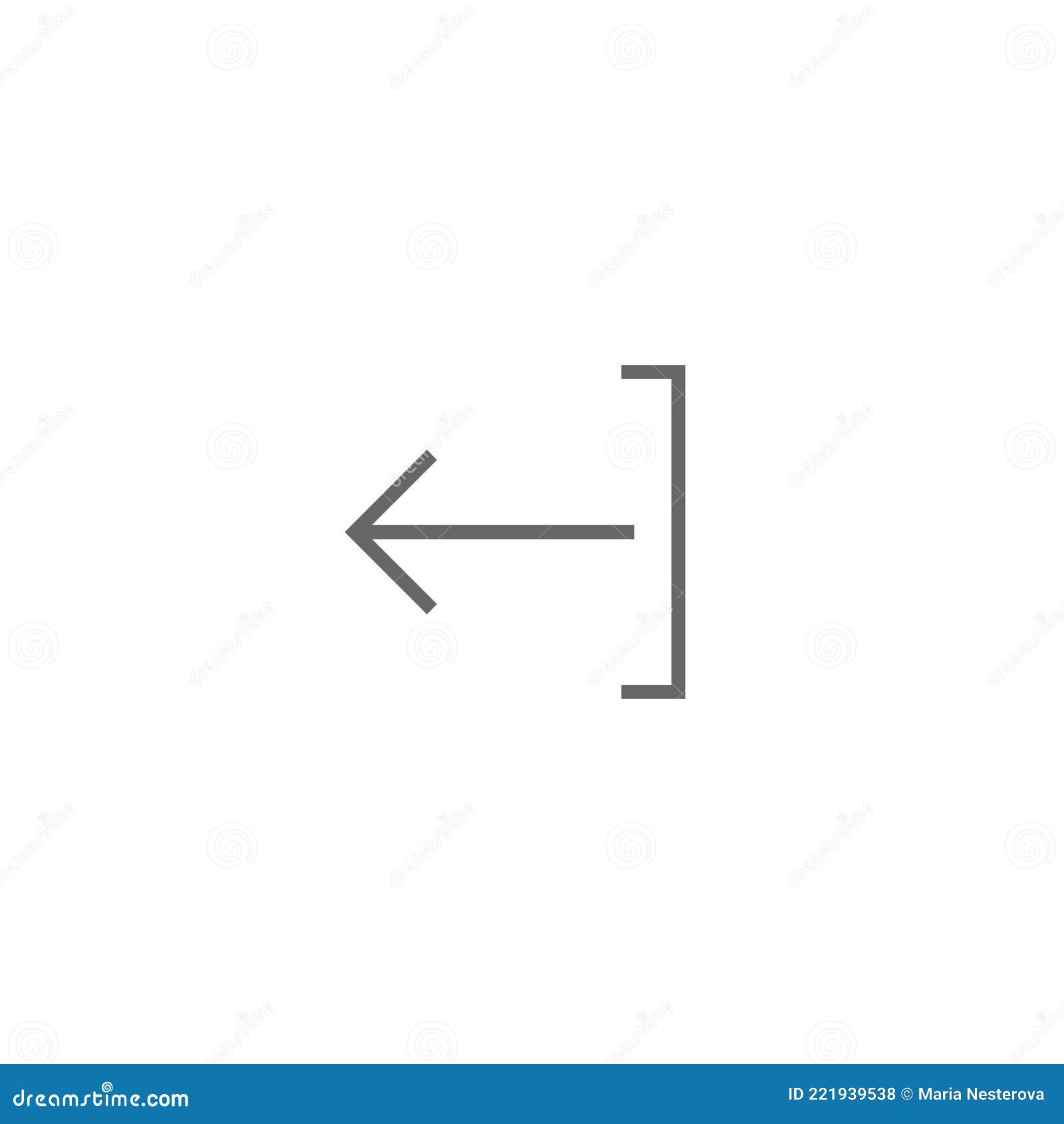 Exit or Logout, Log Off Icon. Isolated on White Stock Vector ...