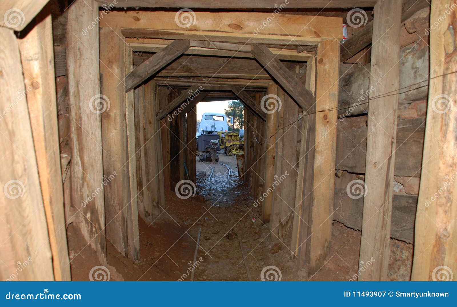 Exit from the mine stock image. Image of railing, travel - 11493907