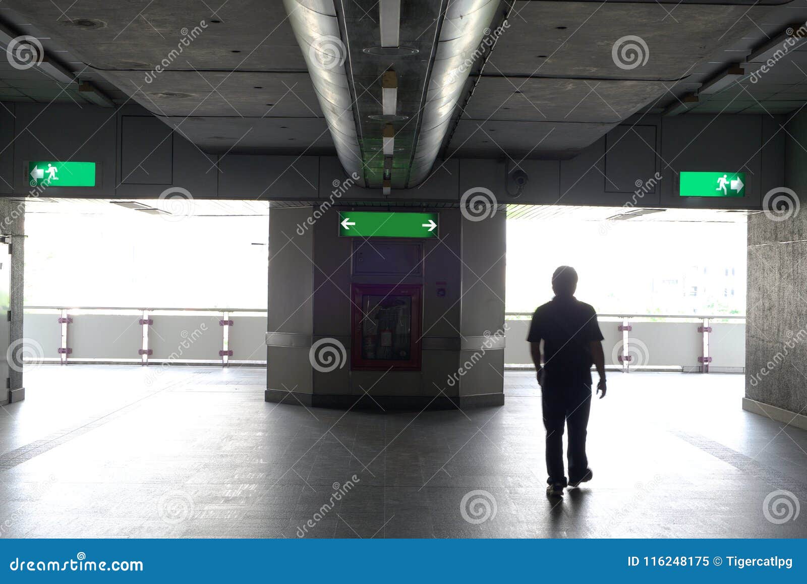 Exit One of the Train Stations. Stock Image - Image of business ...