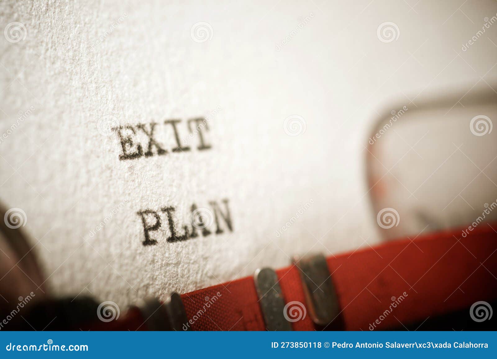 Exit plan text stock photo. Image of tack, typescript - 273850118